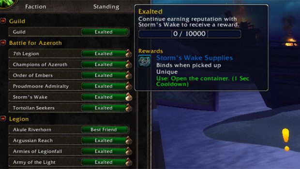 How could account-wide reputation work in WoW?